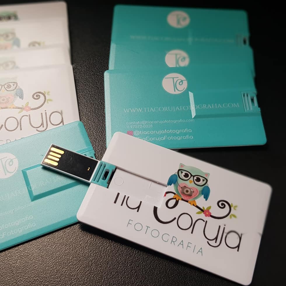 Pen drives Personalizados - Olhar Promocional - Pen card Personalizado